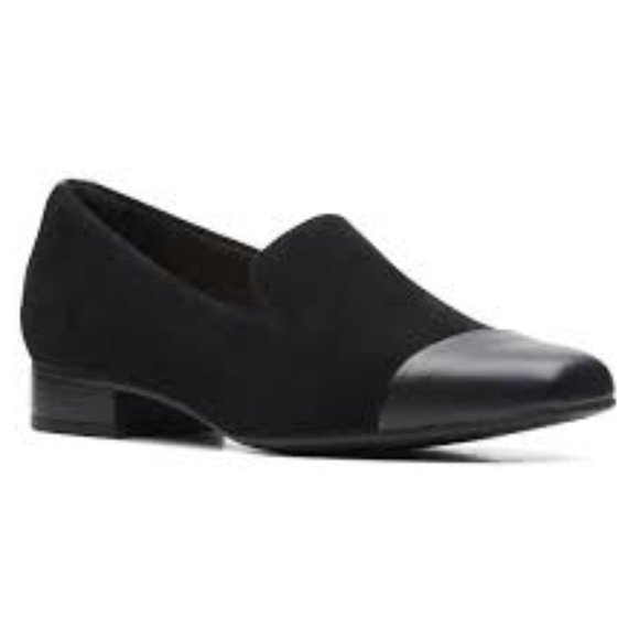 Clarks | Shoes | 1 Wide Clarks Womens Tilmont Step Black Suede Leather ...
